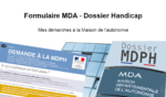 Formulaire MDA - Déposer un dossier Handicap