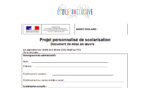 Plan Personnalisé de Scolarisation - Formulaire PPS