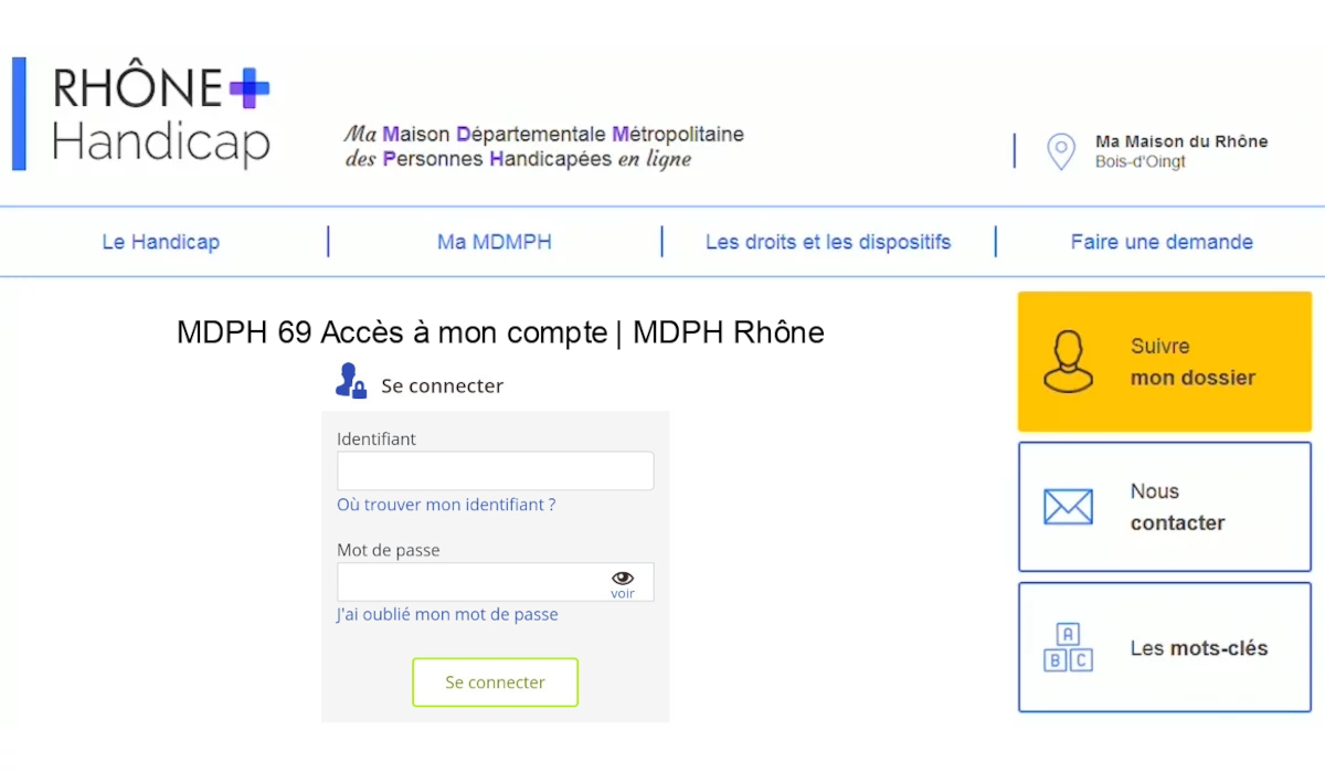 Dossier RQTH Rhone - Déposer et suivre ma demande en ligne
