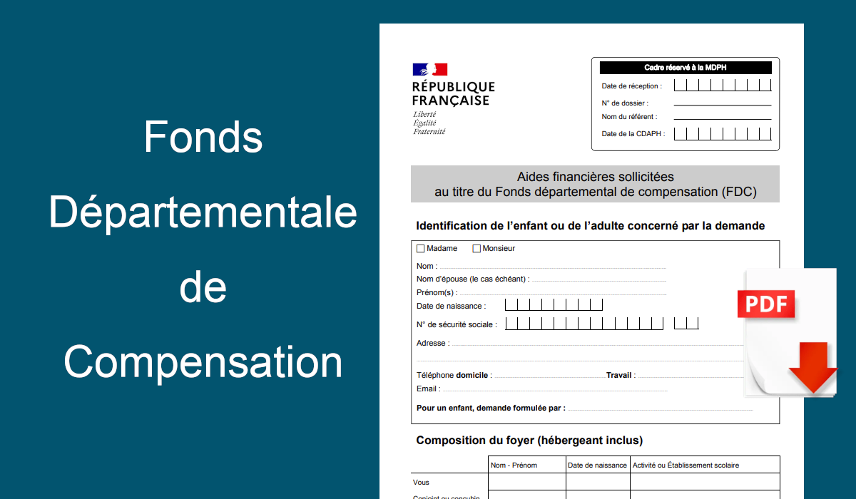 Formulaire FDC MDPH - Fonds départemental de compensation