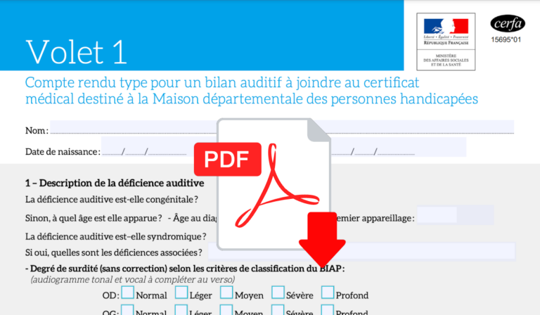 Compte rendu MDPH - Bilan auditif et ophtalmologique Compte rendu MDPH - Bilan auditif et ophtalmologique
