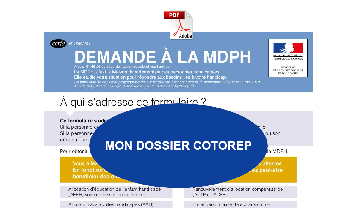 Dossier COTOREP - Ma demande de prestations handicap MDPH