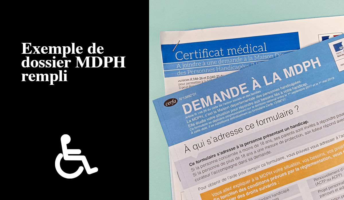 Exemple Dossier MDPH rempli - Préparer ma demande